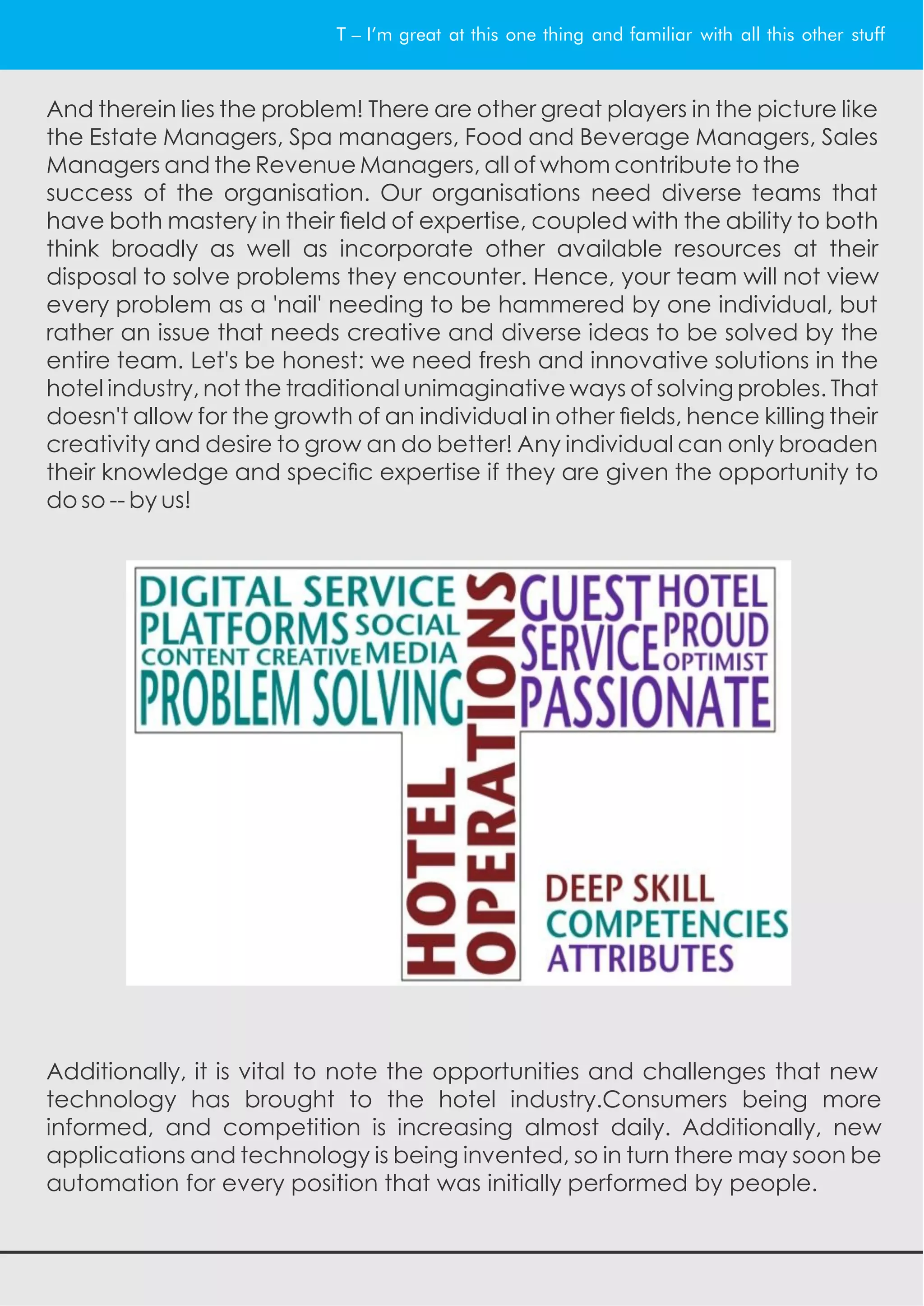 T shaped Leadership - Mr. David Steel | PDF