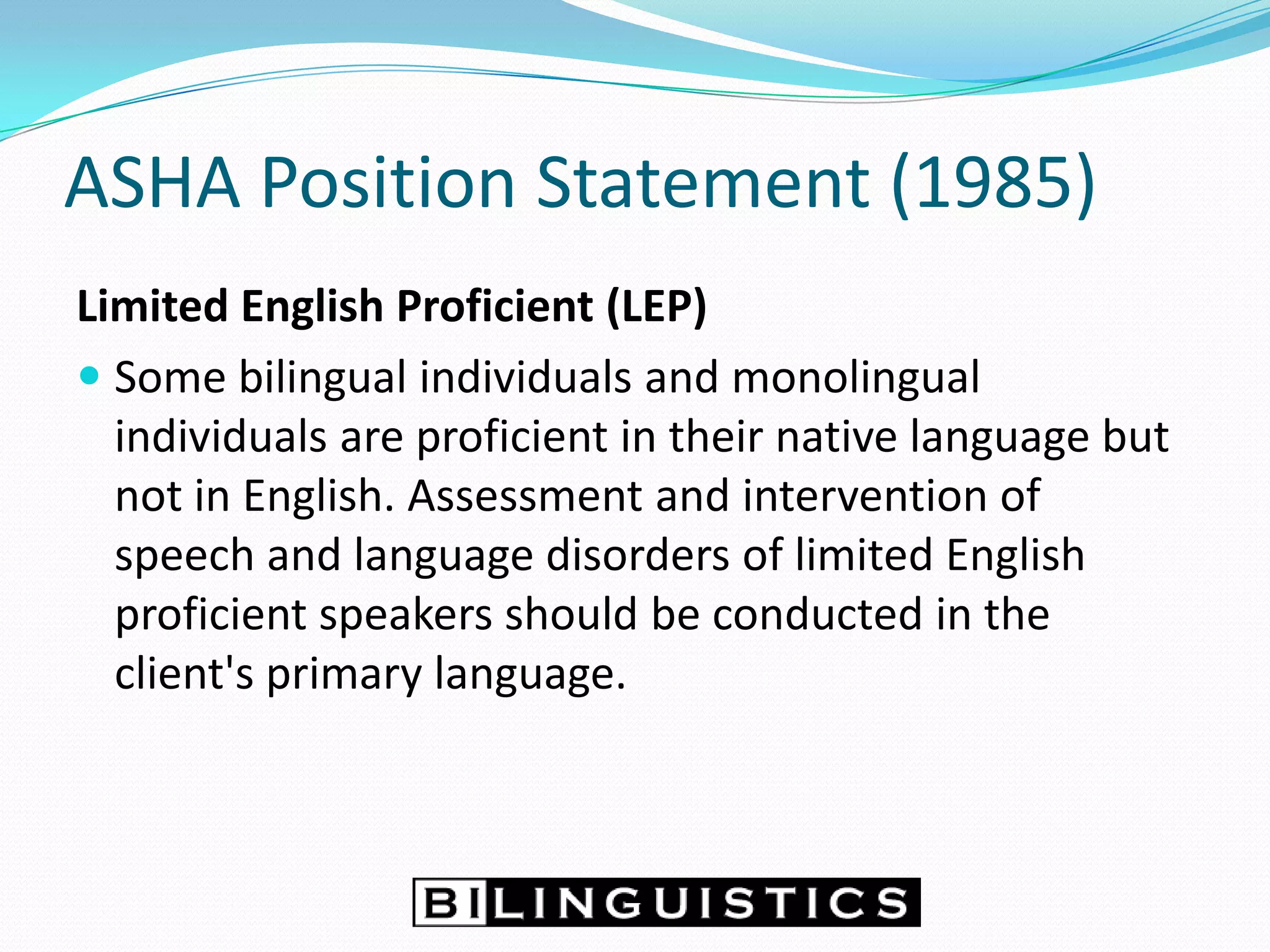 Assessment of English Language Learners: A Bilingual Approach | PDF