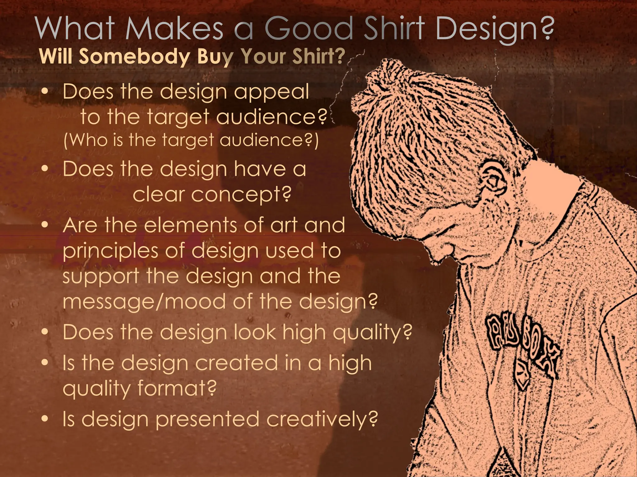 Tshirt Design - High school lesson PPT for Beginners | PPT