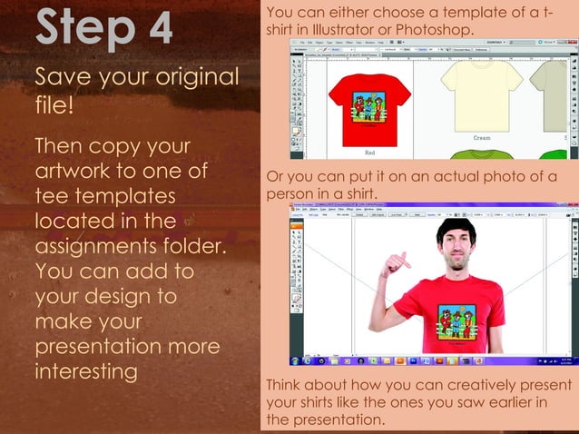Tshirt Design - High school lesson PPT for Beginners | PPT