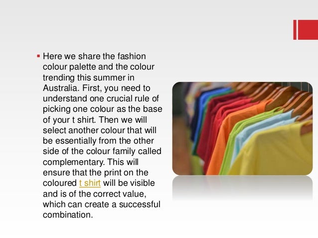 T Shirt Printing Colour Combinations | PPTX