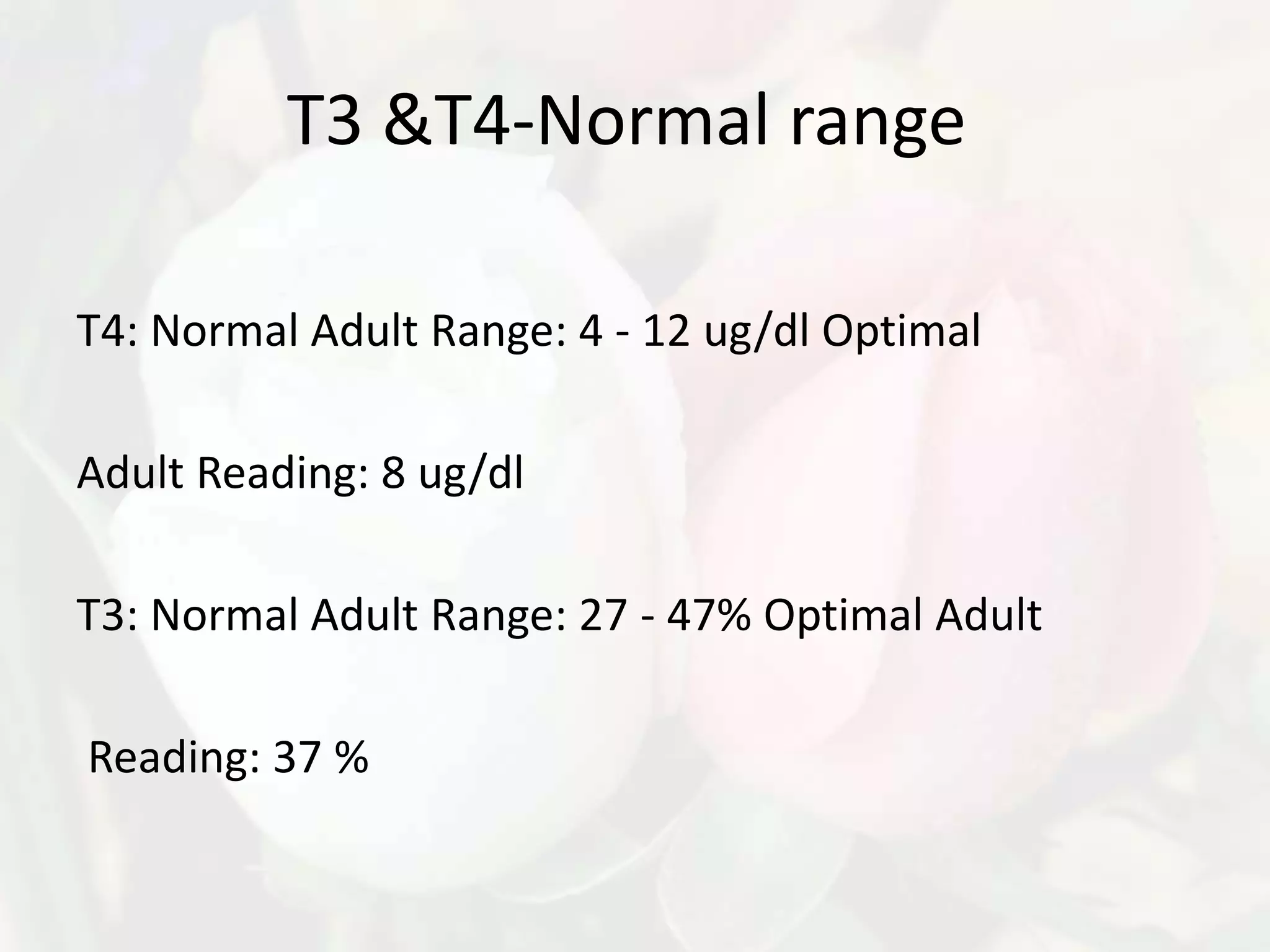 Tsh,t3&t4 test | PPTX