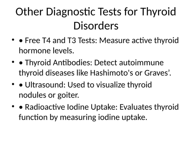 TSH Thyroid Diagnosis Presentation.pptx for diagnosis | PPTX | Thyroid ...