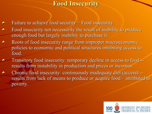 Tshwane Food Security Presentation(1) | PPT
