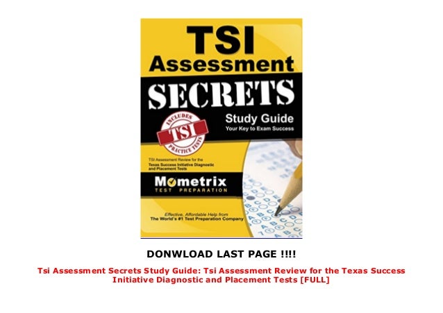Tsi Assessment Secrets Study Guide: Tsi Assessment Review for the Texas ...