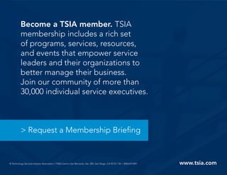 ROI Case Studies: Experience the TSIA Impact | PDF