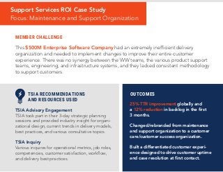 ROI Case Studies: Experience the TSIA Impact | PDF