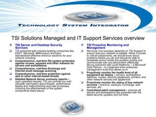 TSI Managed Network Services and IT Support | PPT