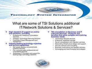 TSI Managed Network Services and IT Support | PPT