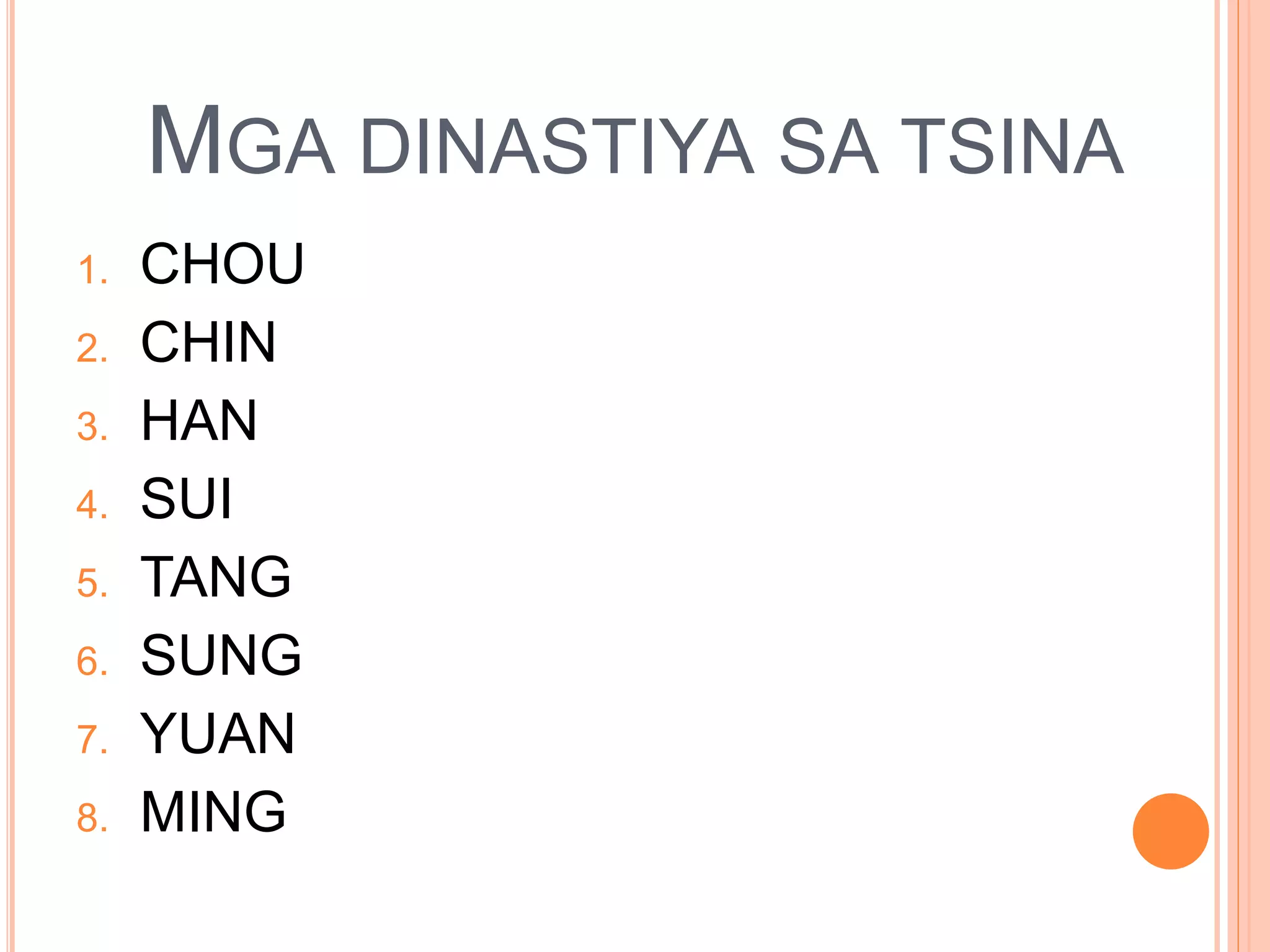 Dinastiyang Tsina | PPTX