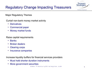 Treasury Strategies on Regulatory Reform | PPT