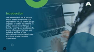 10 Benefits an EPCR Software should Bring to EMS Organizations | PPTX
