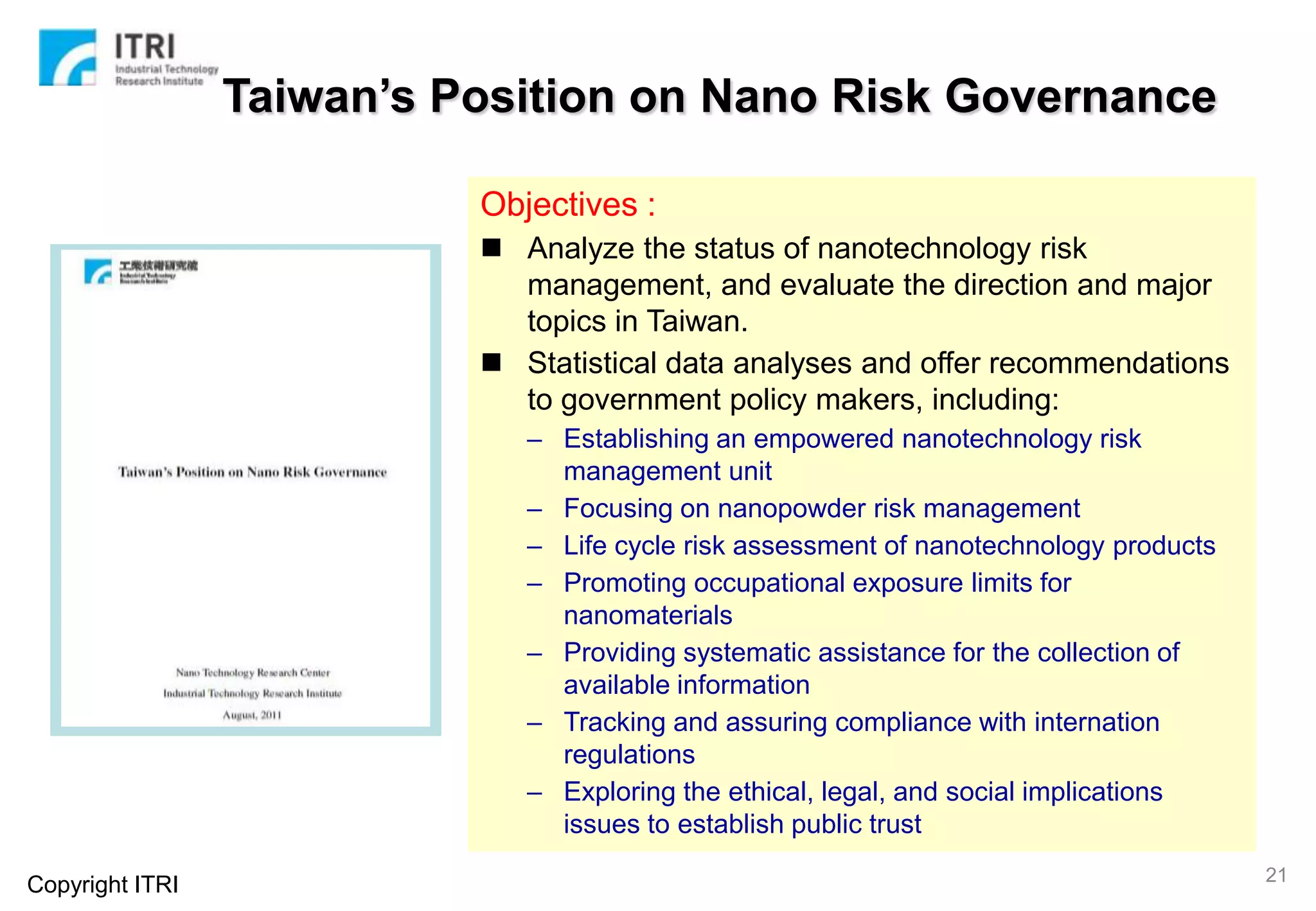 Tsing Tang Song_Taiwan’s position on nano risk governance | PPTX
