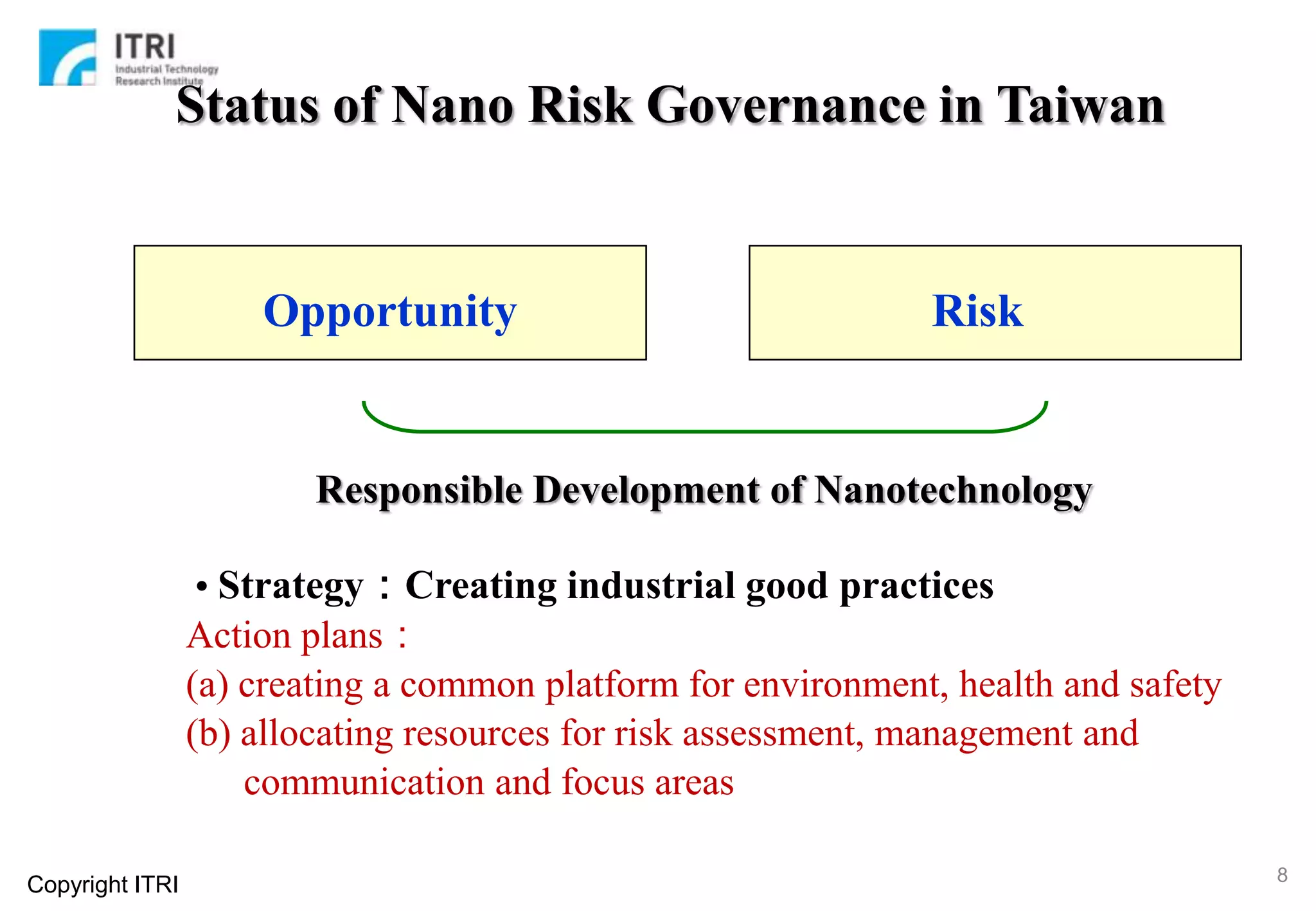 Tsing Tang Song_Taiwan’s position on nano risk governance | PPTX