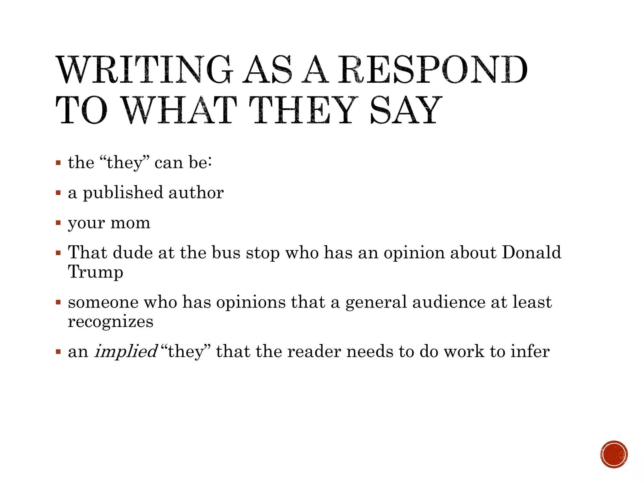 Introduction to They Say/I Say: Review | PPTX