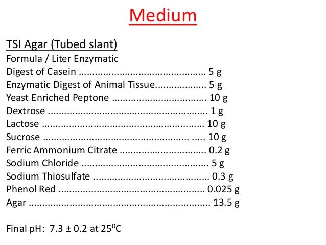 Tsi Test Results