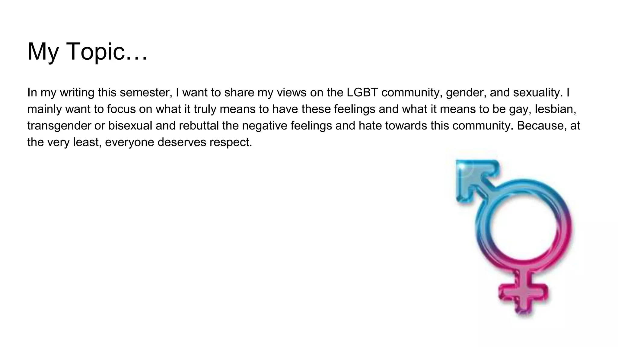 LGBT, gender, and sexuality | PPT