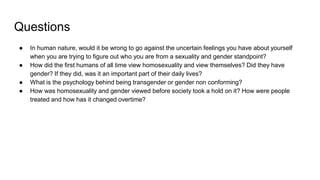 LGBT, gender, and sexuality | PPT