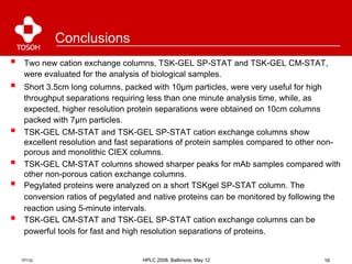 TSK-GEL STAT Cation Exchange Columns (TP132) | PDF