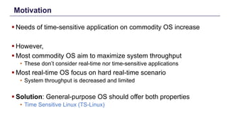 Supporting Time-Sensitive Applications on a Commodity OS | PPT