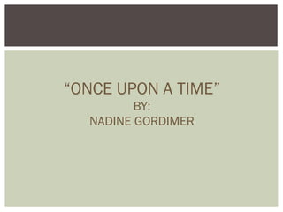 Once Upon A Time & Parson's Pleasure (Message of the Story) | PPT