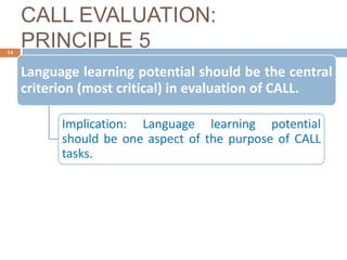 Tsl641 principles for call evaluation v 2 | PPTX