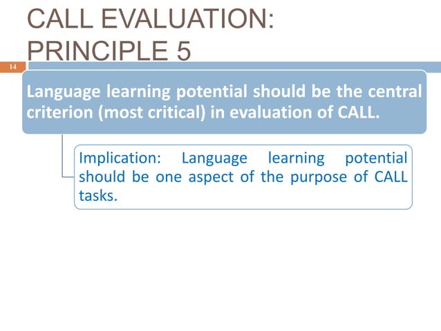 Tsl641 principles for call evaluation v 2 | PPT