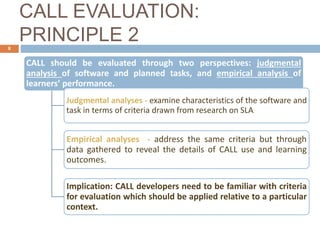 Tsl641 principles for call evaluation v 2 | PPTX