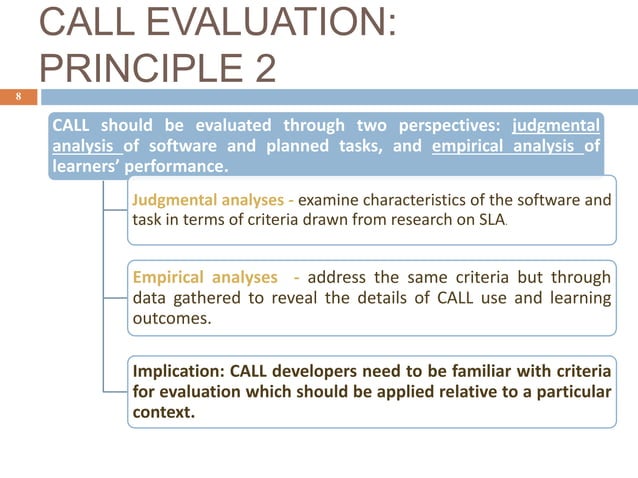 Tsl641 principles for call evaluation v 2 | PPT