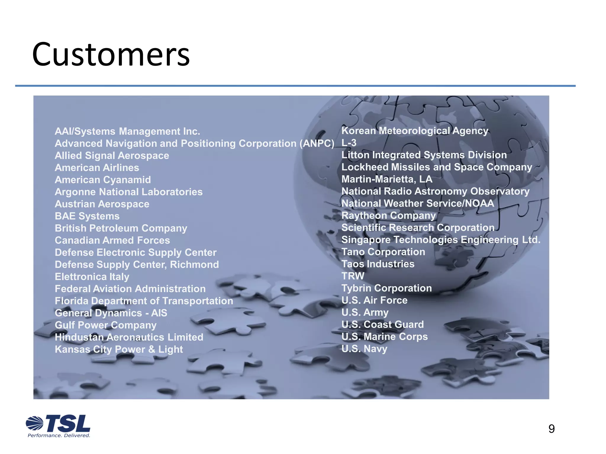 Tsl Capabilities Short Form Rev | PPT