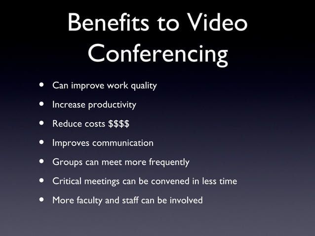 Video Conferencing | PPT | Computer Networking | Computing