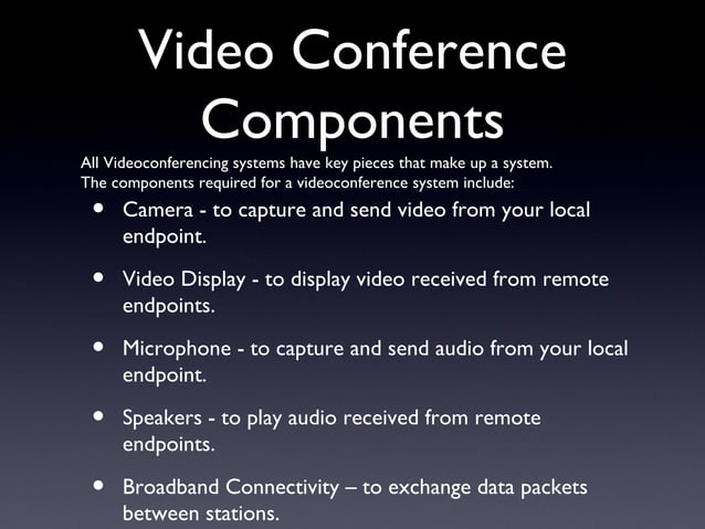 Video Conferencing | PPT | Computer Networking | Computing