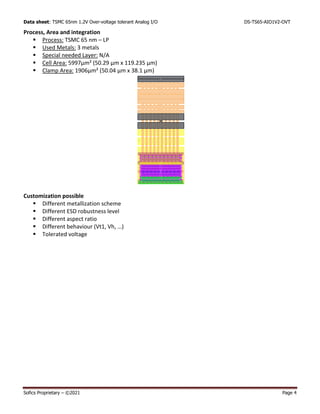 1.2V Over-voltage tolerant Analog I/O for TSMC 65nm technology | PDF