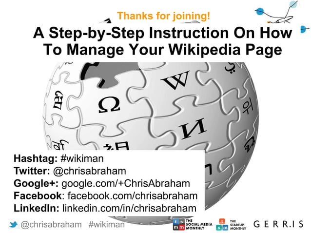 How To Manage Your Wikipedia Page | PPT