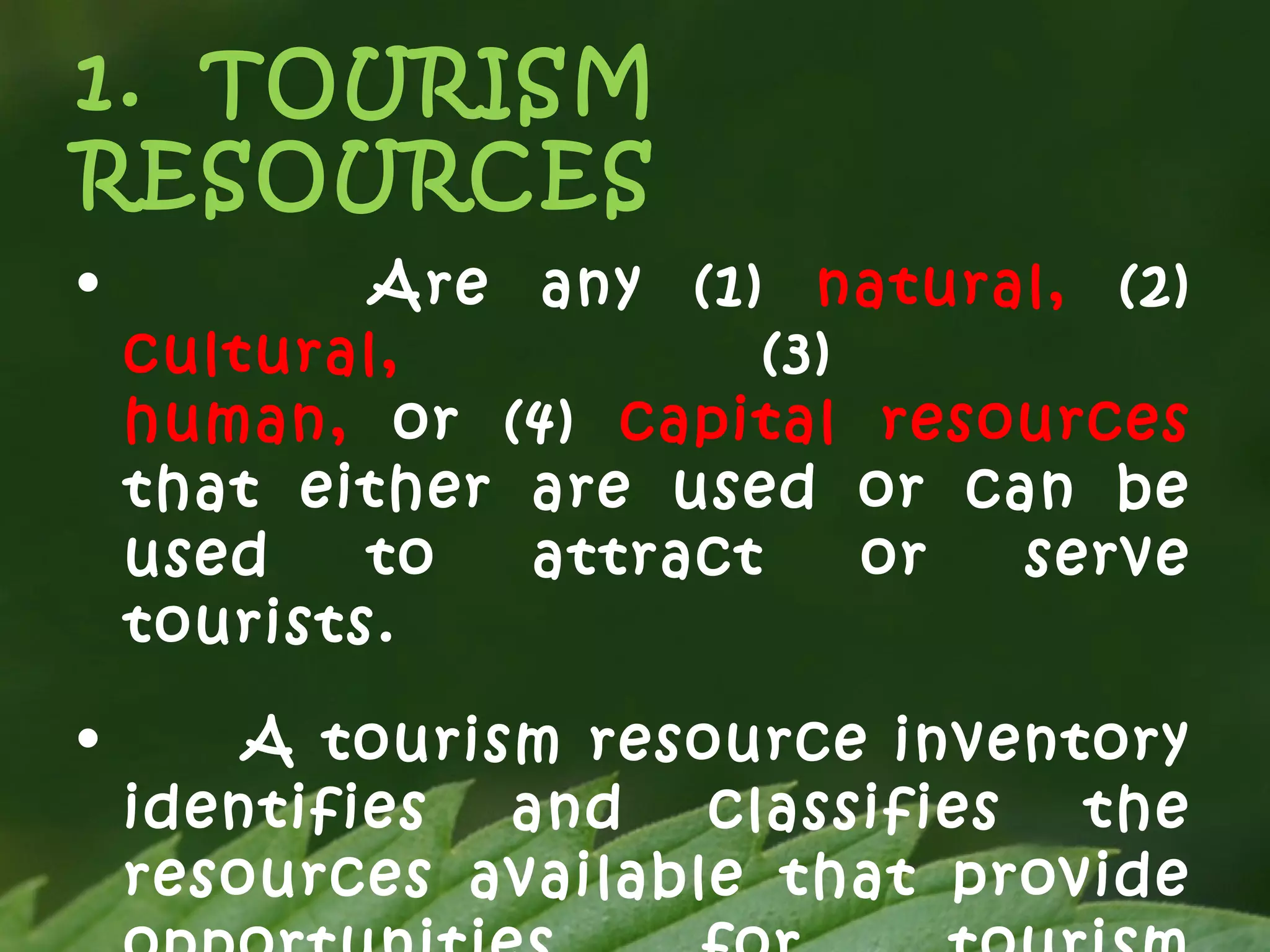 TOURISM PLANNING AND DEVELOPMENT | PPT