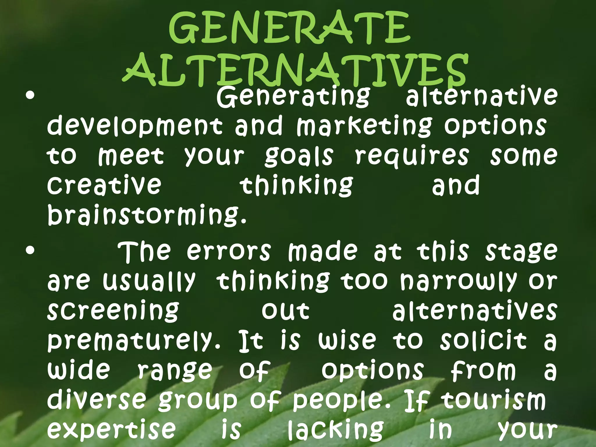 TOURISM PLANNING AND DEVELOPMENT | PPT