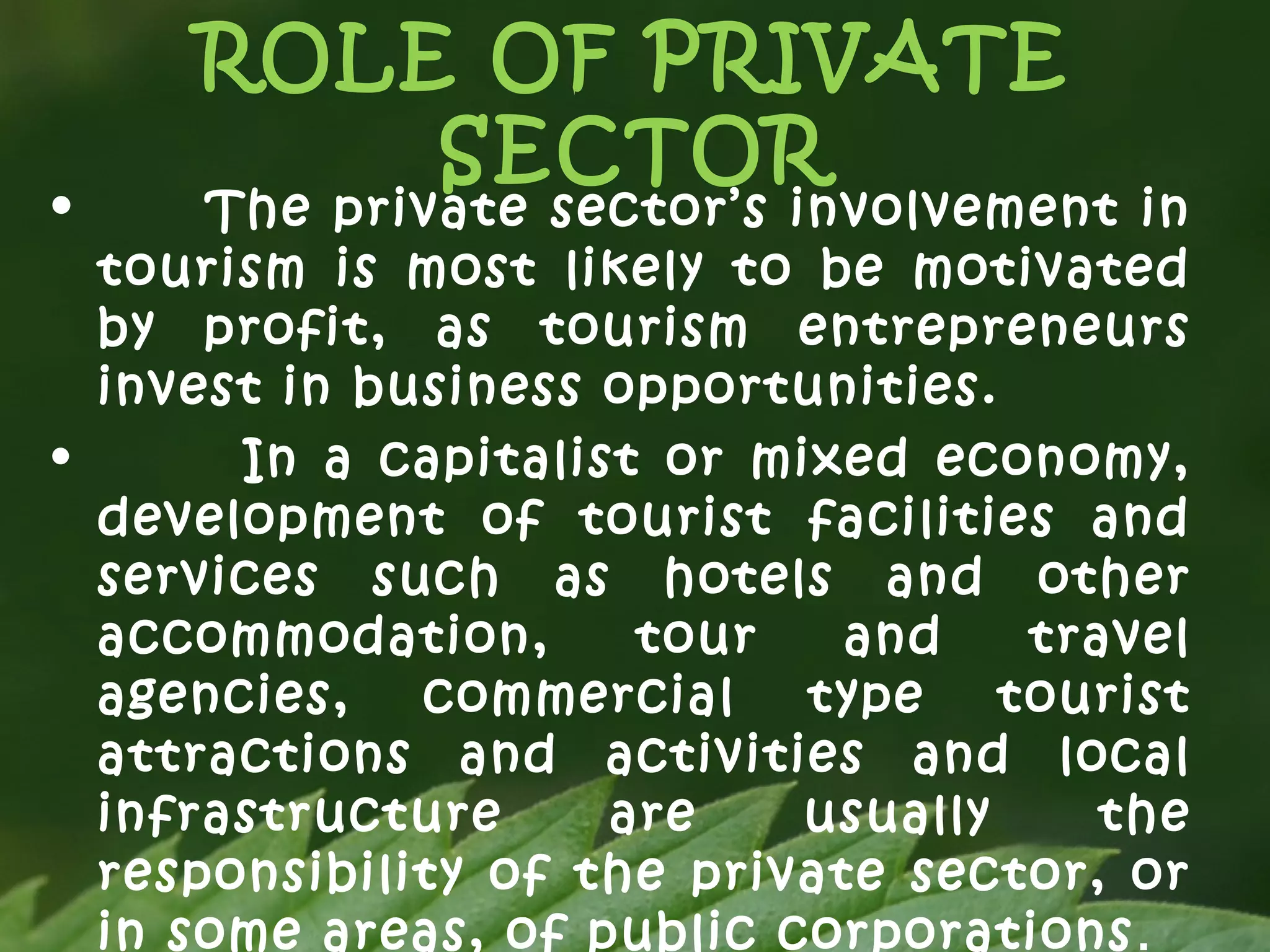 TOURISM PLANNING AND DEVELOPMENT | PPT