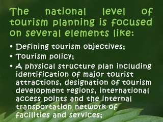 TOURISM PLANNING AND DEVELOPMENT | PPT