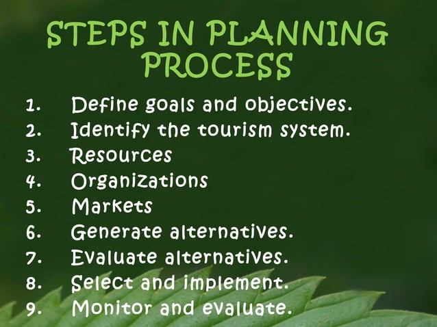 TOURISM PLANNING AND DEVELOPMENT | PPT | Travel Preparation and Advice ...