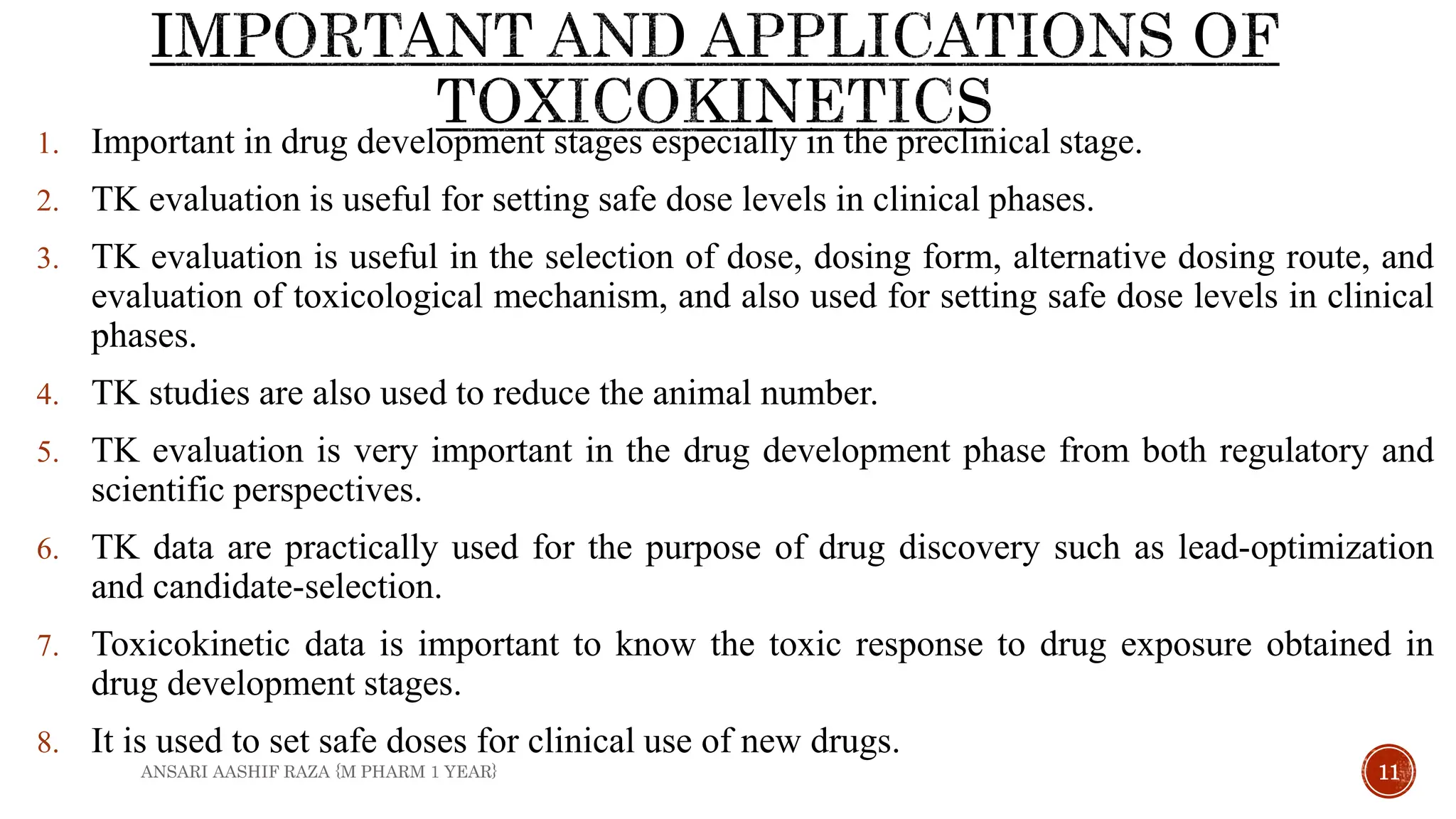 TSM unit 5 Toxicokinetics seminar by Ansari Aashif Raza.pptx