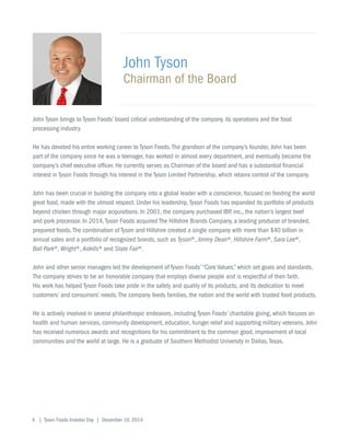 Tyson Foods Investor Day | PDF