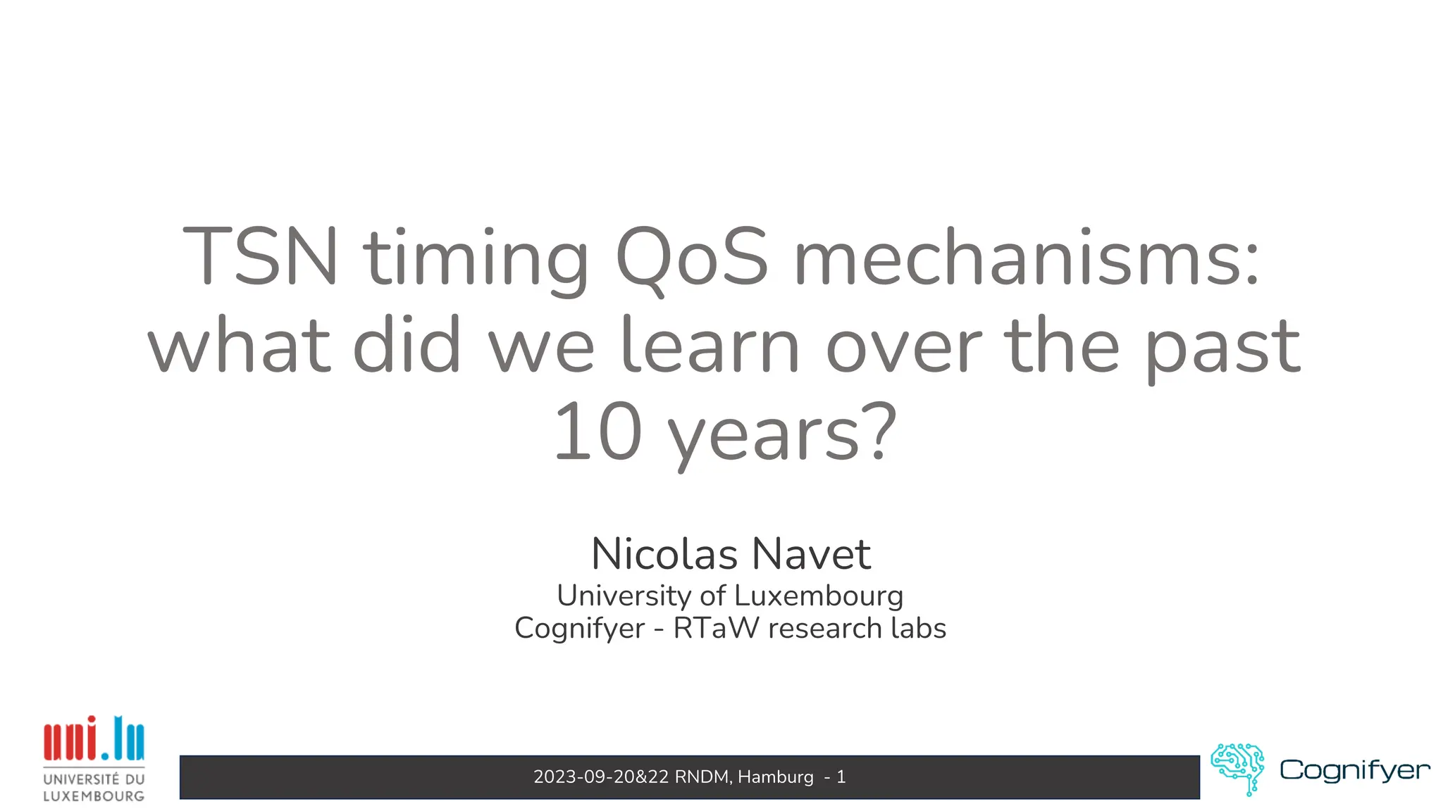 TSN Timing QoS Mechanisms: What Did We Learn over the Past 10 Years ...
