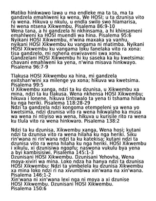 Tsonga Praise Worship Thanksgiving Tract | PDF | Christianity ...