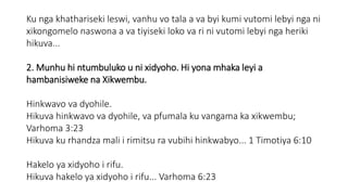 Tsonga Soul Winning Gospel Presentation - Only JESUS CHRIST Saves.pptx