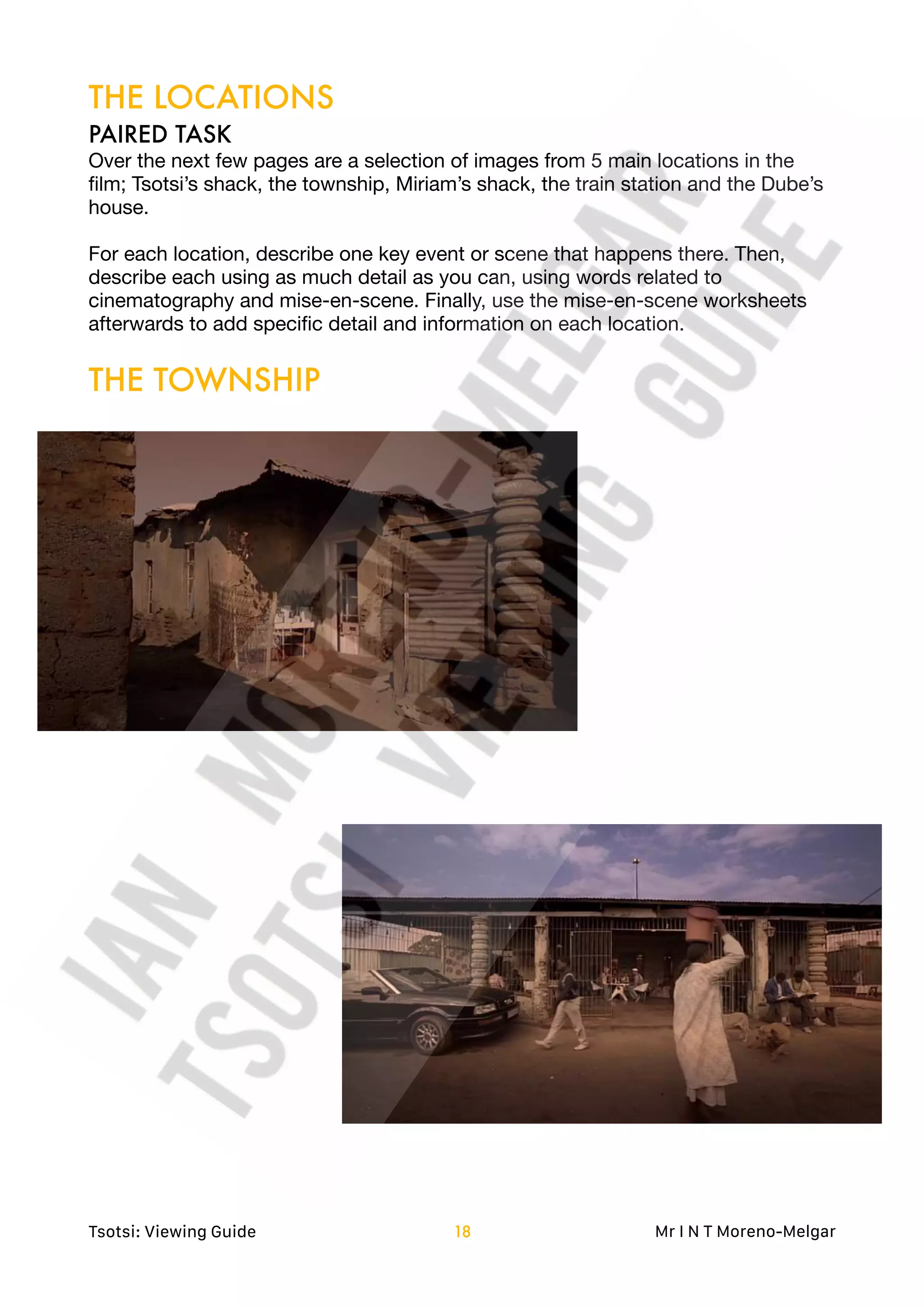 Tsotsi Scheme of Work / Viewing Guide / e-book / Revision Booklet | PDF