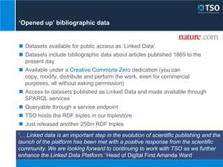 TSO Semantic Discoverability - at UK Gov Linked Data - by Richard Goodwin TSO Linked Data ...