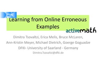 Tsovaltzi etal ectel2010 | PDF