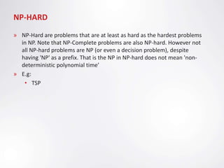 Travelling Salesman Problem | PPTX