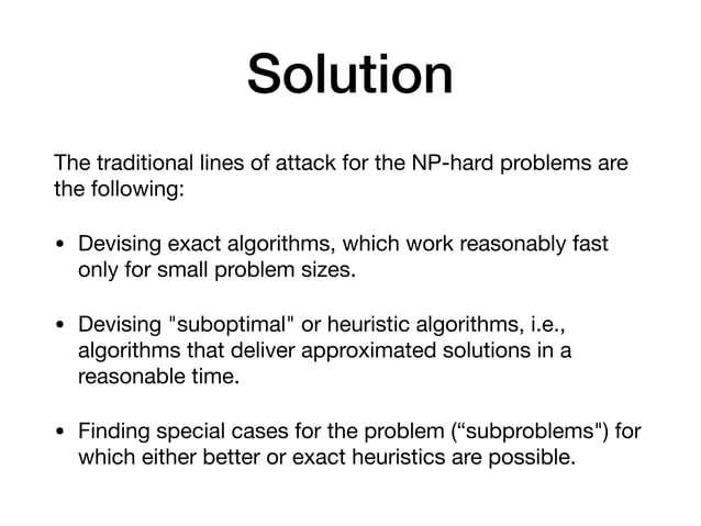 Traveling Salesman Problem (TSP) | PPT