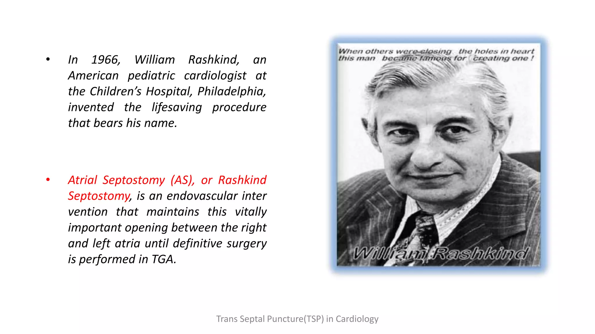 Trans septal Puncture in Cardiology | PPTX